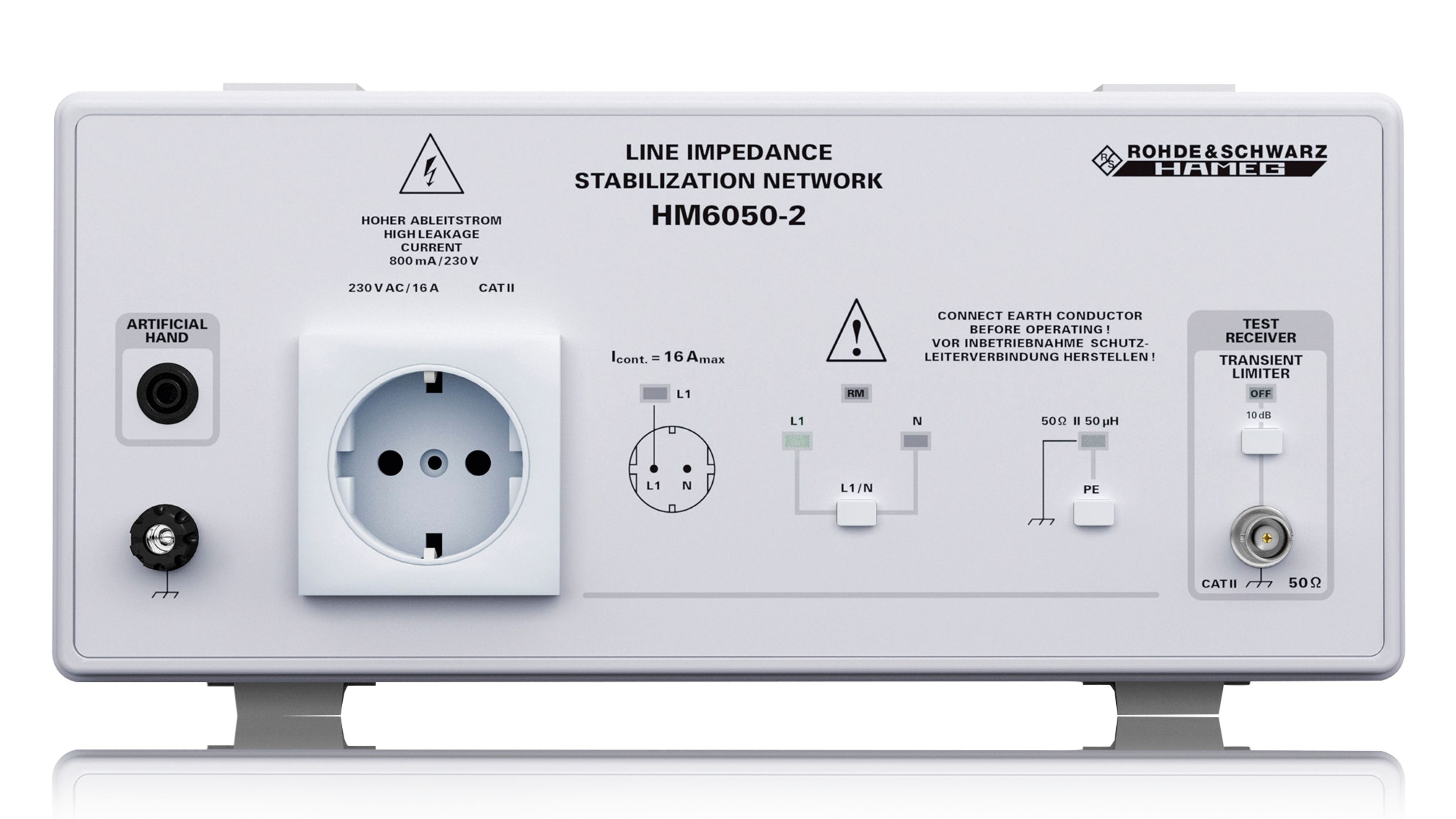 R&S®HM6050 二线制 V 形网络 (LISN) | Rohde & Schwarz