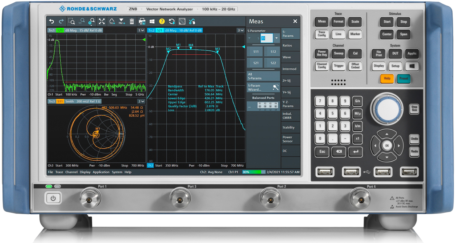 R&S®ZNB40 提供 100 kHz 至 40 GHz 的宽频率范围，具有四个端口和附加信号发生器 - Rohde & Schwarz China